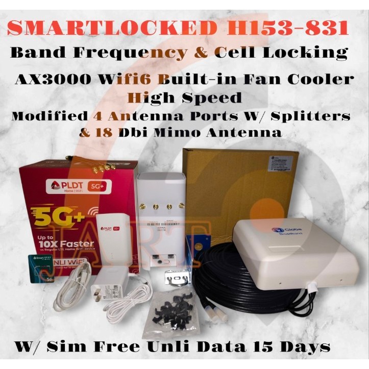 MODIFIED ANTENNA PORTS PLDT 4G/5G W/HYBRID 18/DBI 15M | Shopee Philippines