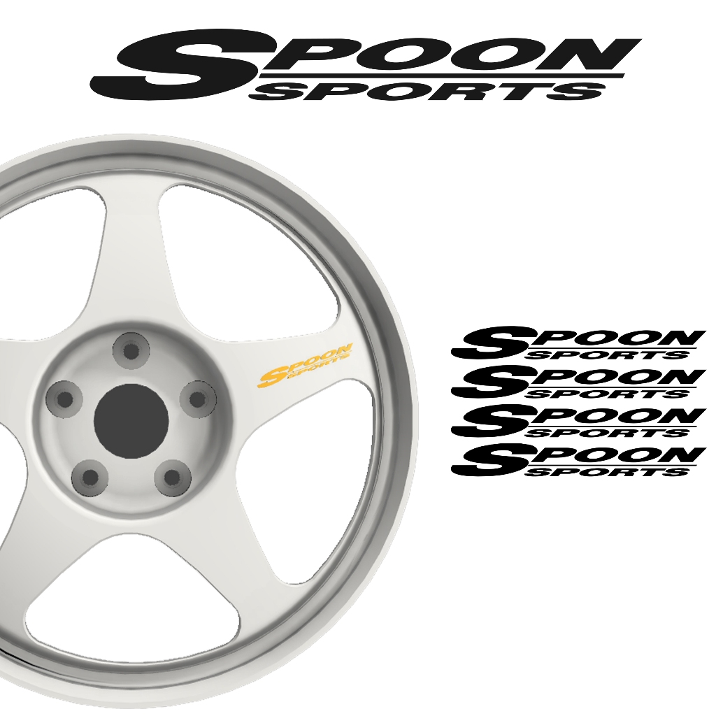 Spoon Sports Mags Decals Rim Stickers Slipstream Rota [4pcs] | Shopee ...