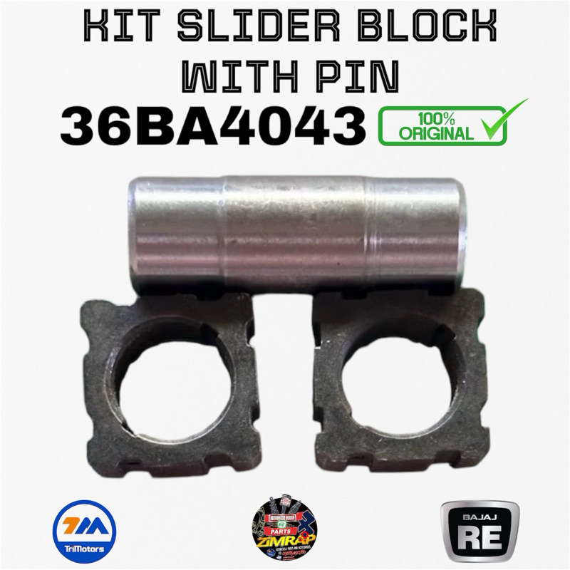 KIT SLIDER BLOCK WITH PIN GENUINE BAJAJ RE | Shopee Philippines