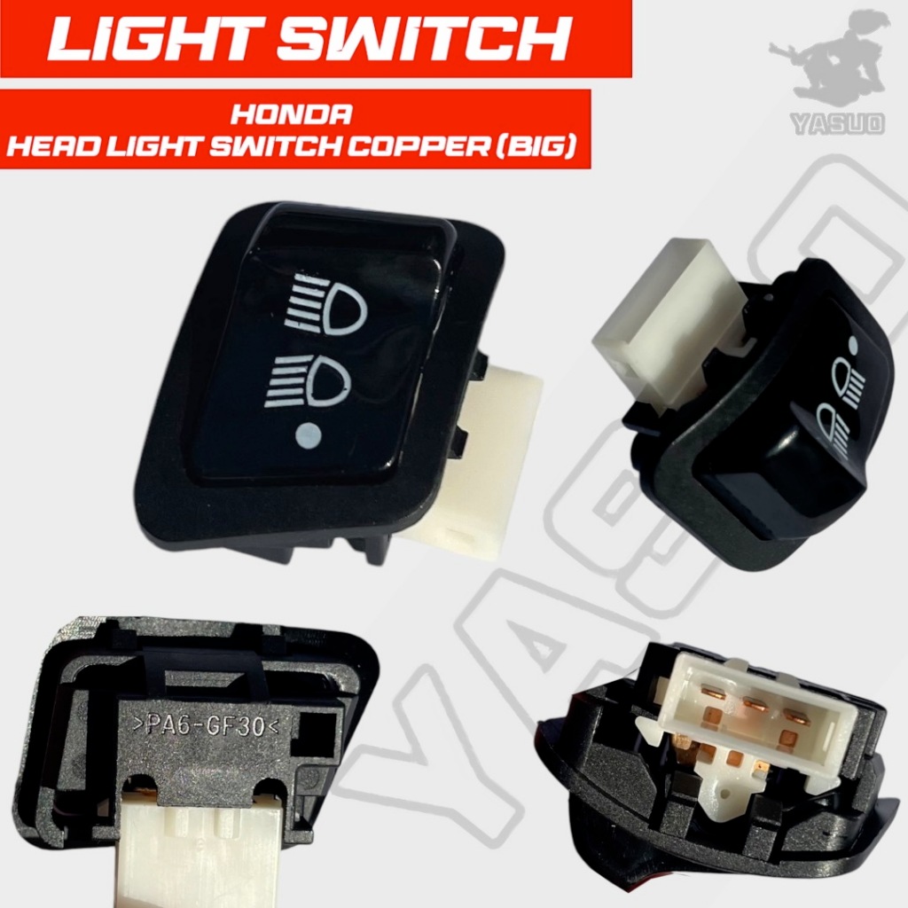 HONDA TRI-SWITCH TRI WAY SWITCH BIG FOR HEAD LIGHT SWITCH COPPER ...