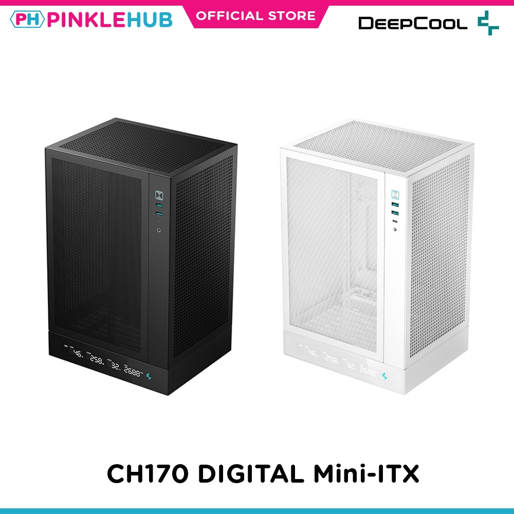 DEEPCOOL CH170 DIGITAL Mini-ITX, The Tiny Tower of Power PC Case ...