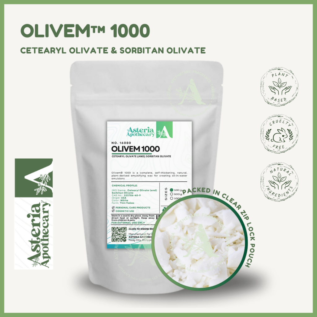 Olivem 1000 (PEG-Free Emulsifier) 1Kg - Asteria Apothecary | Shopee Philippines