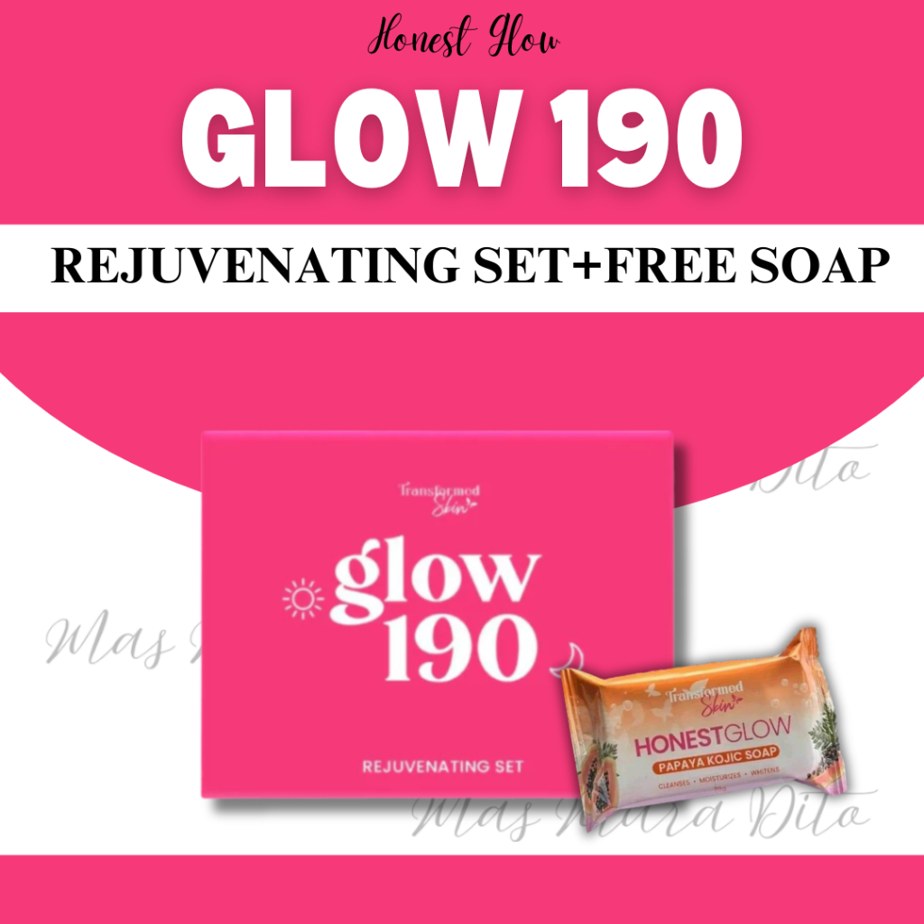 FREE SOAP GLOW 190 HONEST GLOW REJUVENATING FACIAL SET FOR ALL SKIN ...