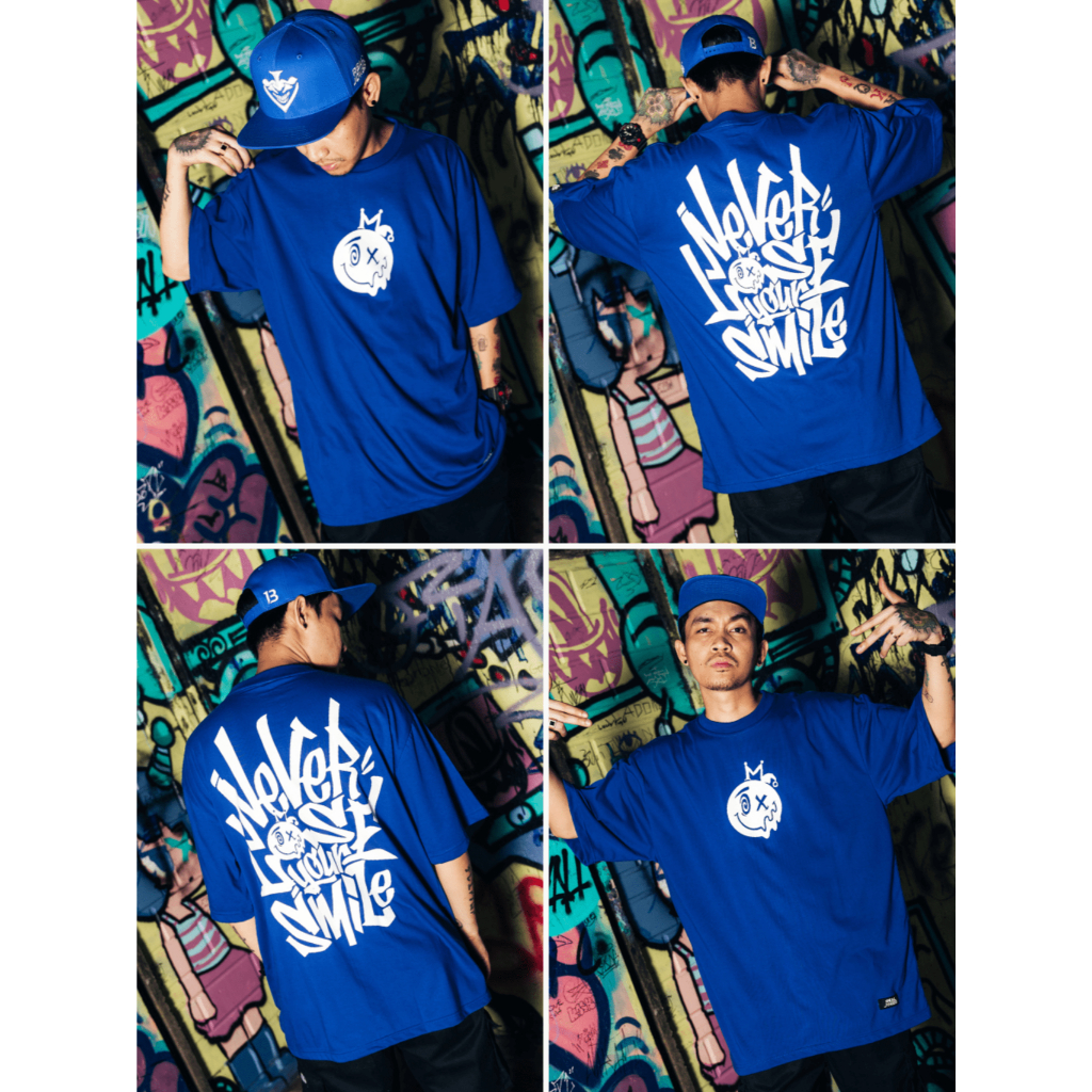 Real Jokes Clothing NLYS (Never Lose Your Smile) Shirt Blue | Shopee ...