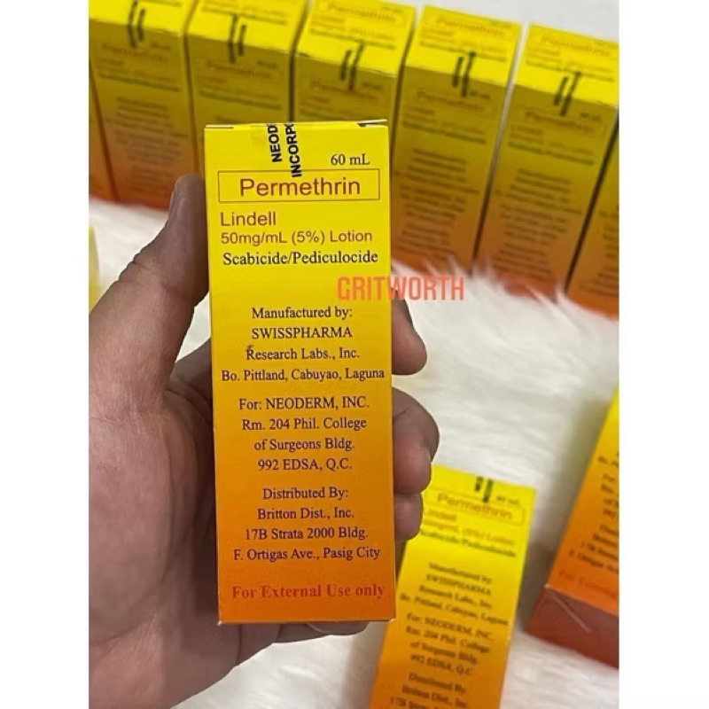 Permethrin lotion BIG BOTTLE Lindell for Scabies & Pediculosis Galis ...