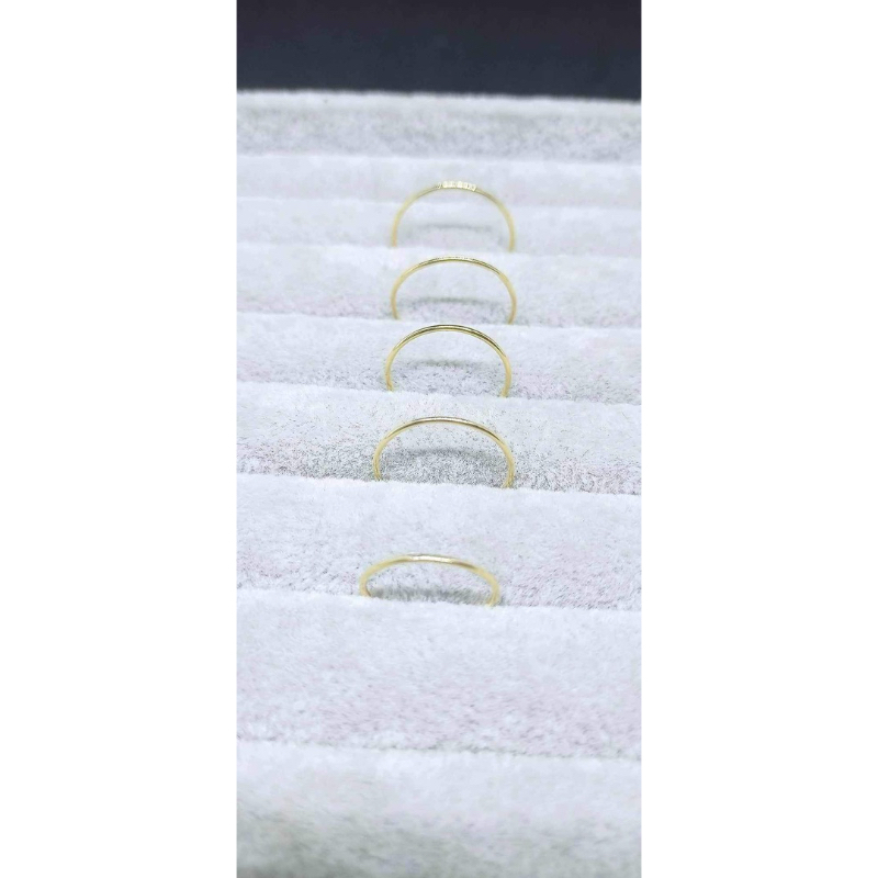 PAWNABLE 18k Solid Gold Minimalist Stackable Ring | Shopee Philippines