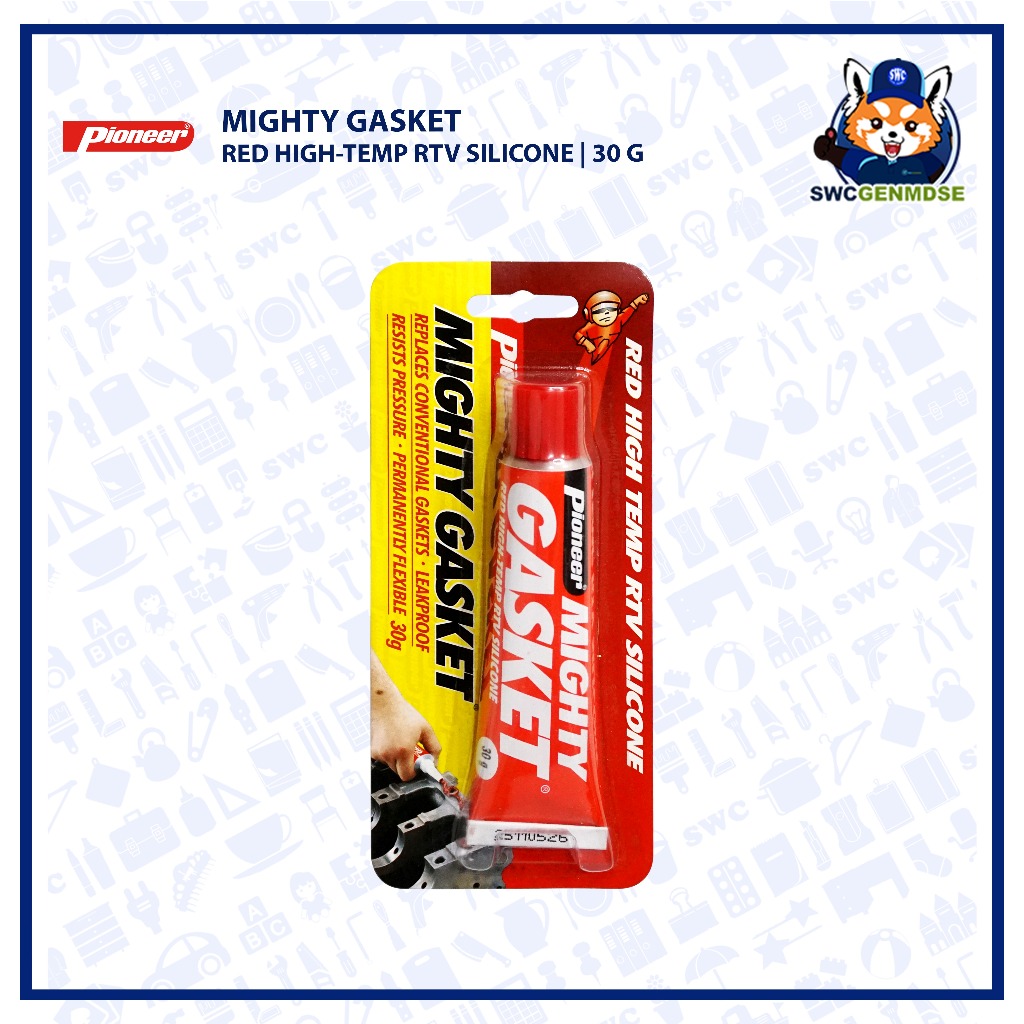 PIONEER Mighty Gasket | Red High-Temp RTV Silicone | 30g | Shopee ...
