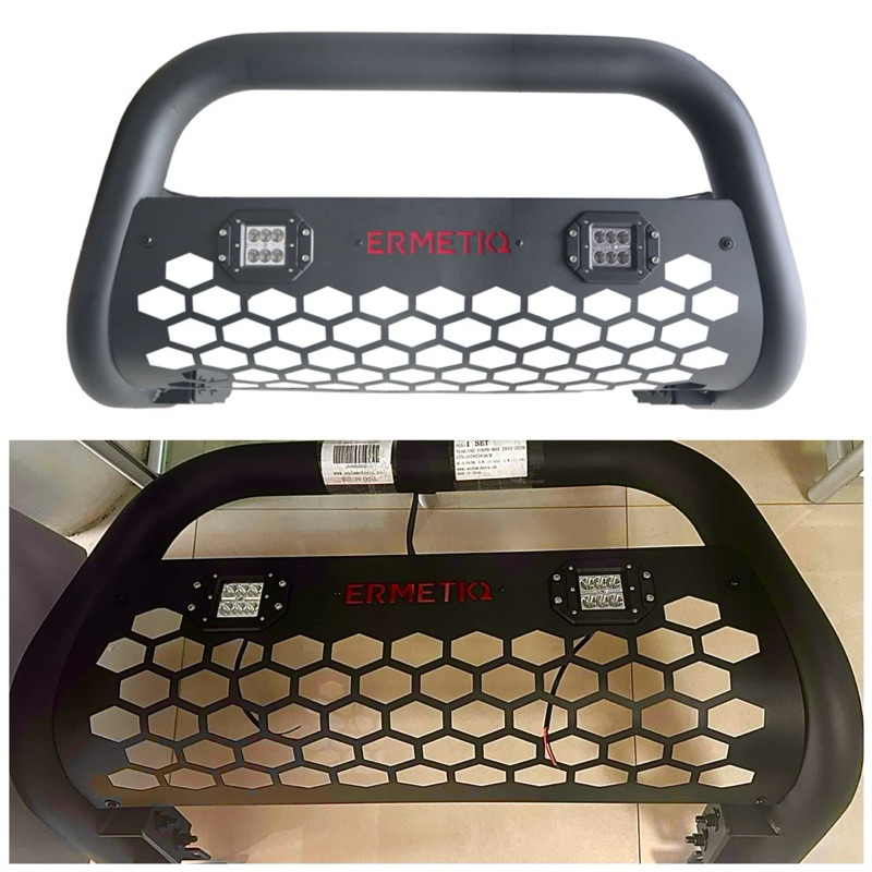 Toyota Hilux Revo Conquest GRS 2016 - 2025 Front Bullbar with Light ...