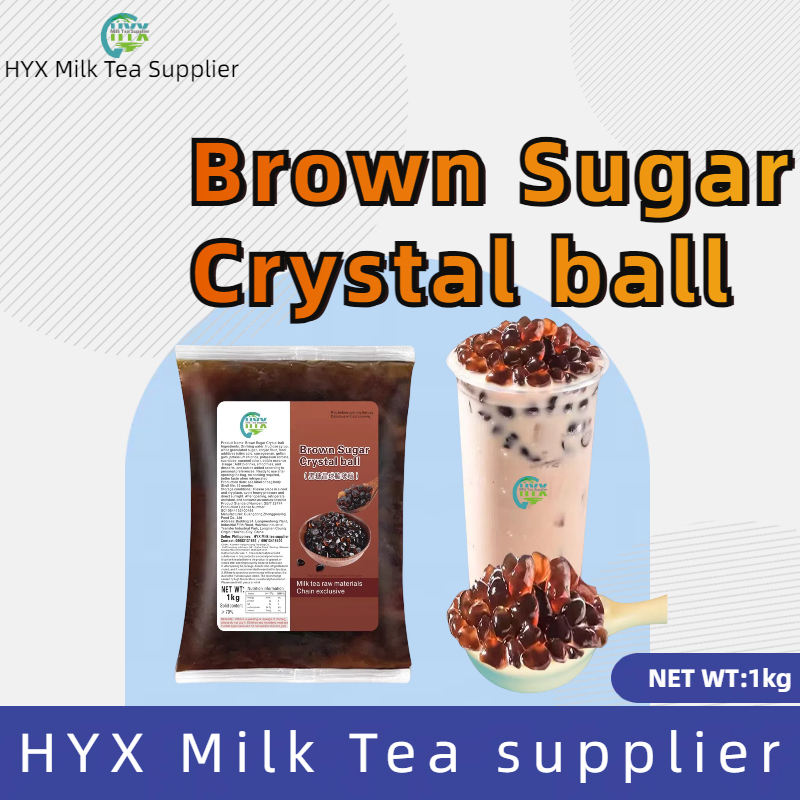 HYX BROWN SUGAR CRYSTAL BALL 1KG PACK SINKERS FOR MILKTEA, FRUIT TEA ...