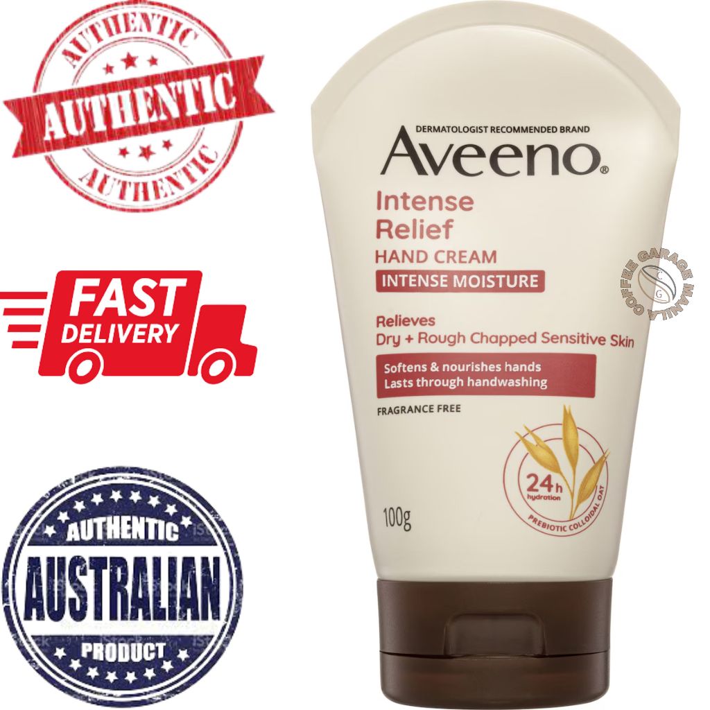Aveeno Intense Relief Hand Cream 100g Hand Lotion Hand moisturiser ...