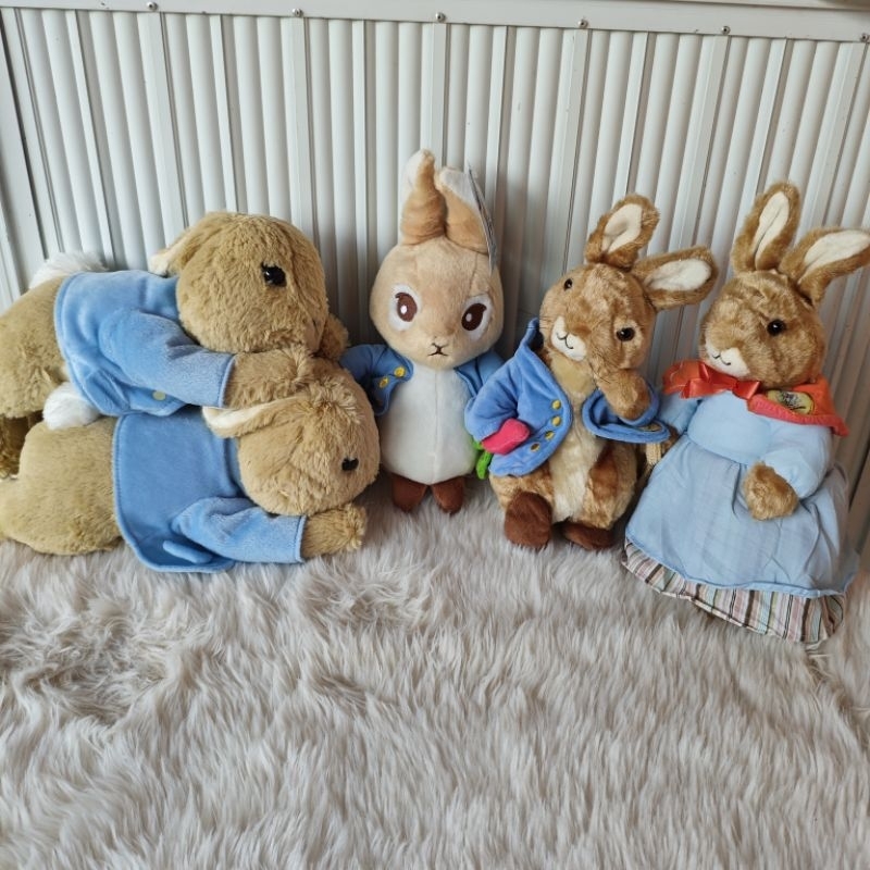 Beatrix potter peter rabbit lily bobtail rabbit stuffed toys preloved ...