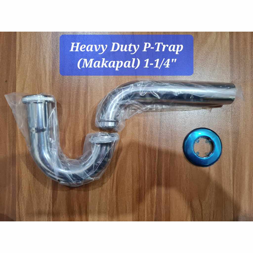 Lavatory P-Trap 1-1/4" Heavy Duty Thick Type with Washer Ptrap Set ...
