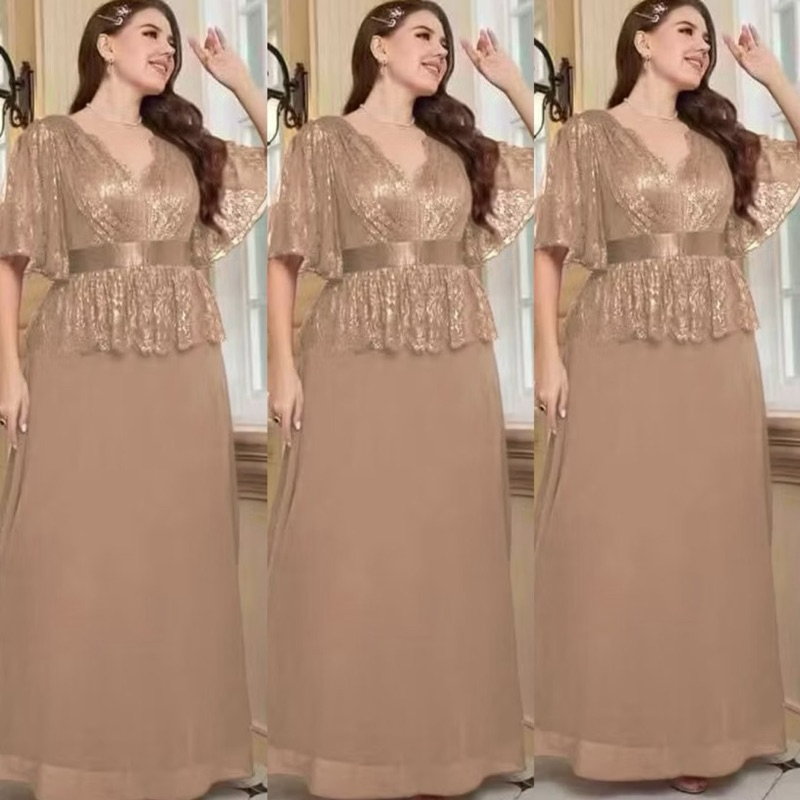 iYun COD Plus Size Elegant Wedding Bridesmaid Gown For Women Fit to XL | Shopee Philippines