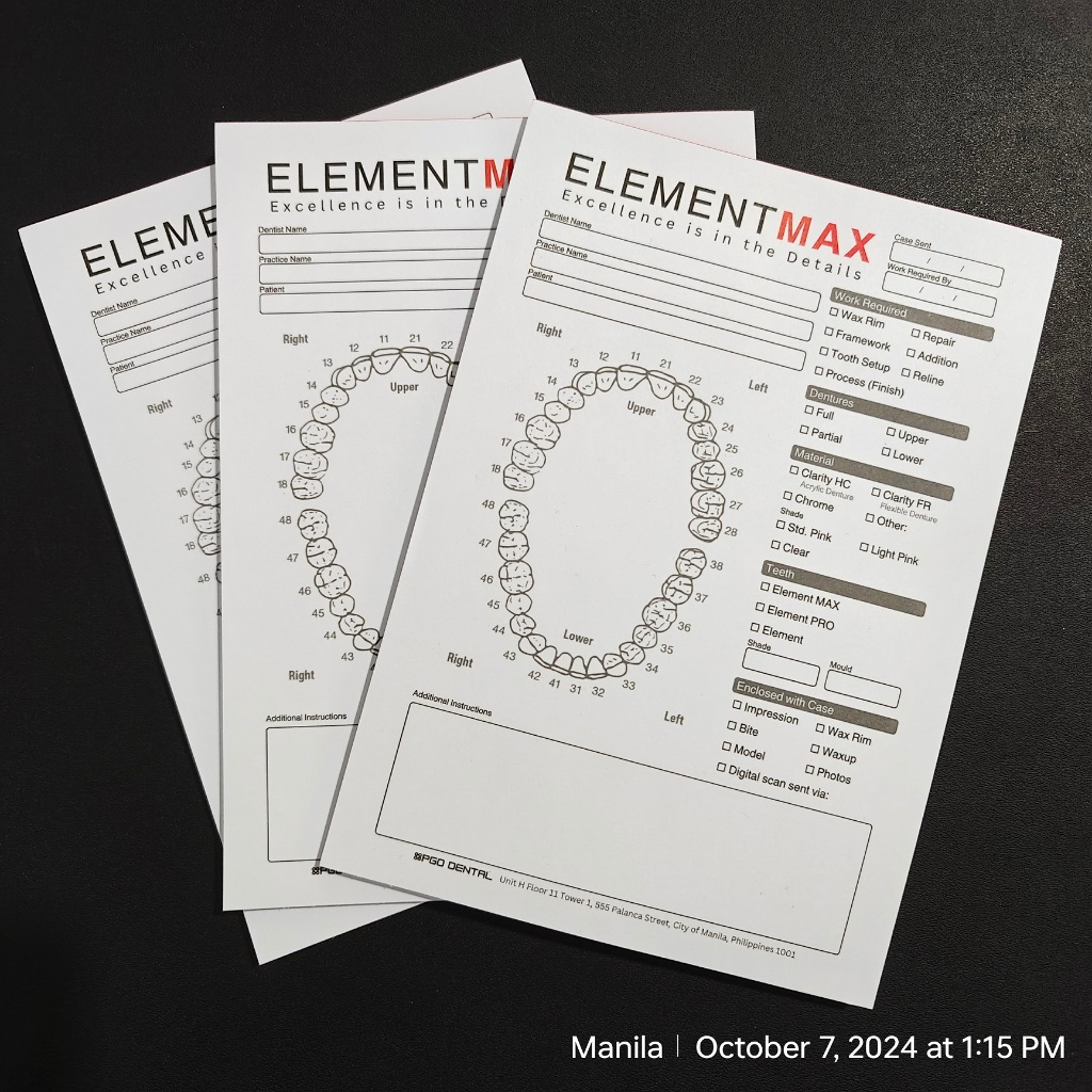 Removable Denture RX Pad Dental Prescription Pad (Thick Paper) | Shopee ...