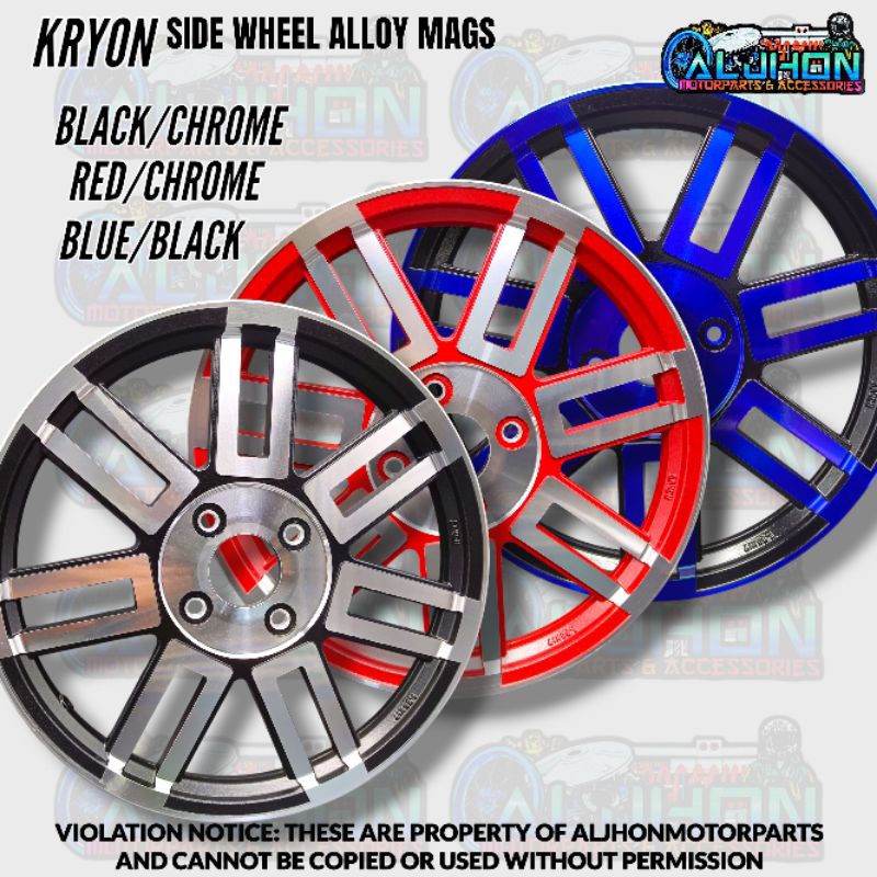 KRYON SIDE WHEEL ALLOY MAGS 1.85X17 MOTORCYCLE MAGS | Shopee Philippines