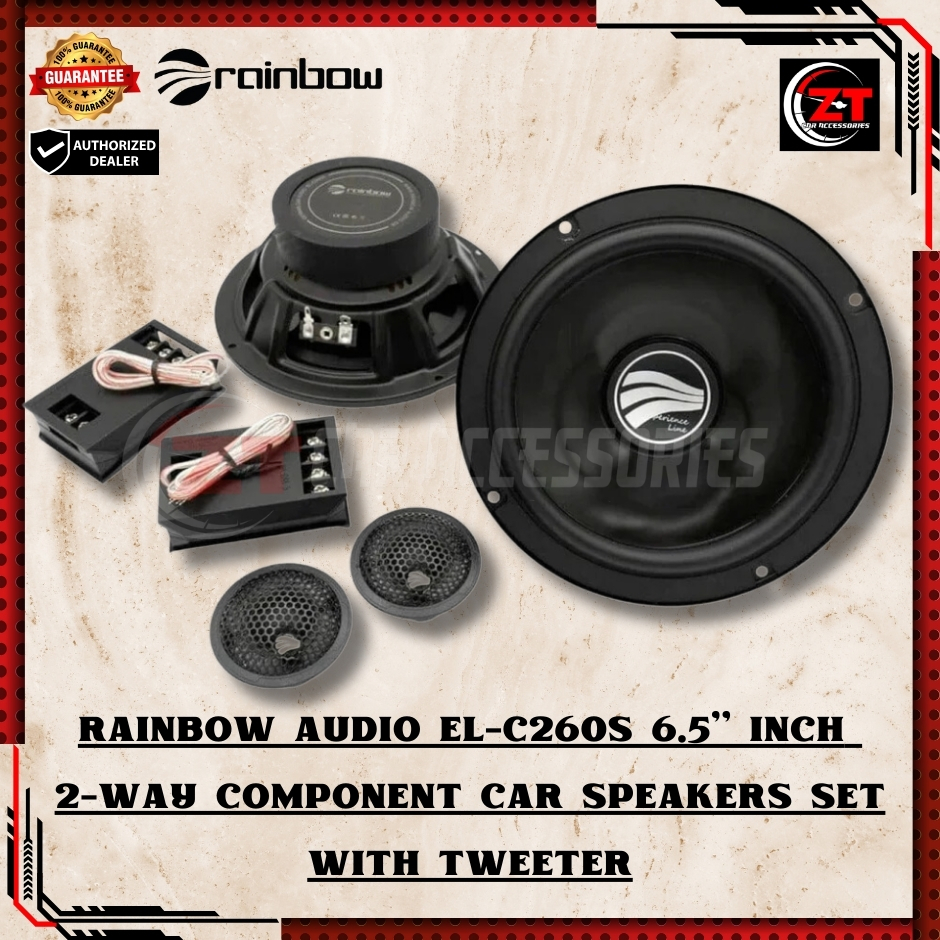 Rainbow Audio EL-C260S 6.5" 2-Way Component Speakers Set | Shopee ...