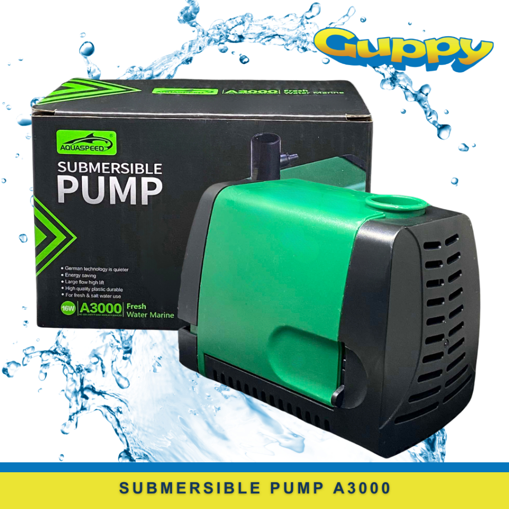 Aquaspeed A3000 Submersible Pump Aquarium Small Cycle Filter 16 Watts ...