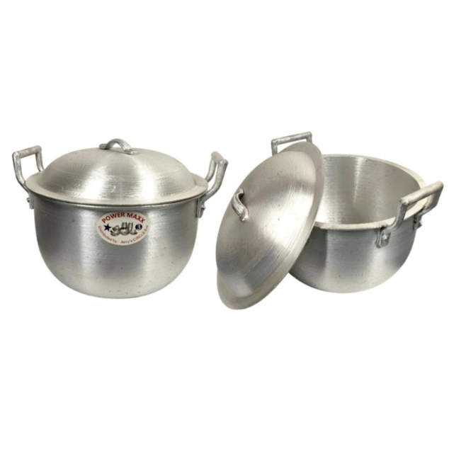 Aluminum Pot Kaldero Makapal Double Handle 1/2/3/4/5 | Shopee Philippines