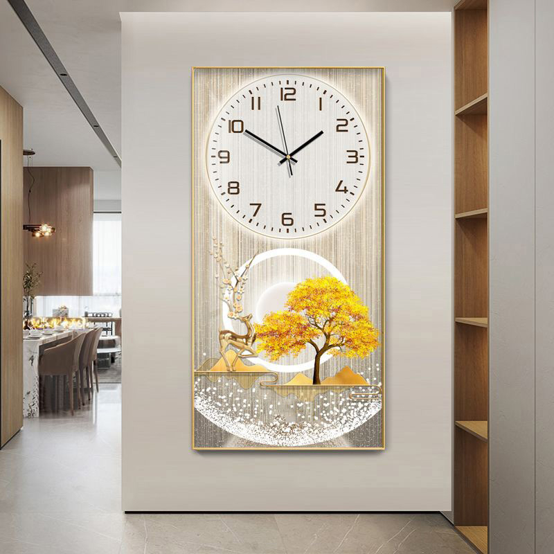 Modern living room clock mural corridor mural clock dining room ...