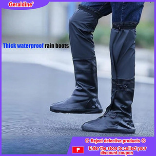 Waterproof rain boots for men and women, thickened anti slip knee high ...