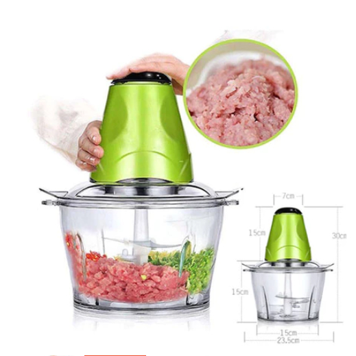 2L- ELECTRIC CHOPPER All-Purpose Machine Fruit and Vegetable Chopper/Processor/Slicer/Meat ...
