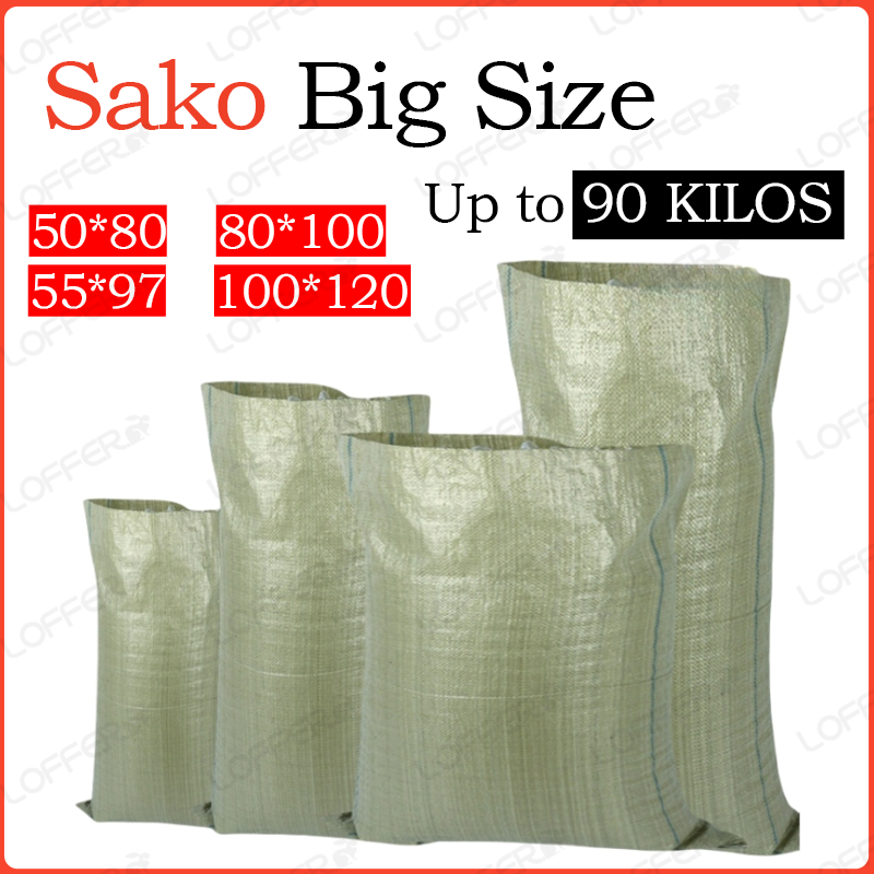 Sako Greeen Oversize SACK up to 90 KILOS Brand new sack Big size sako ...