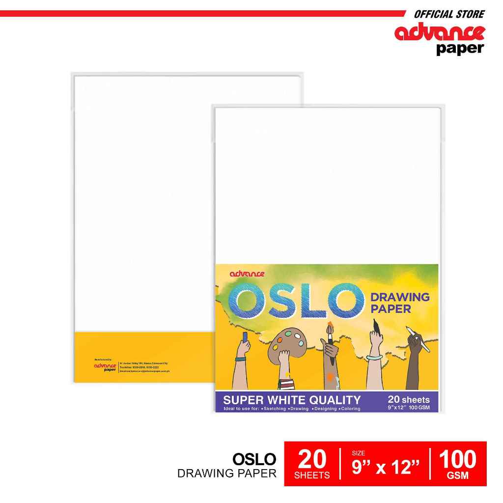 Advance Oslo Drawing Paper 20's | Shopee Philippines