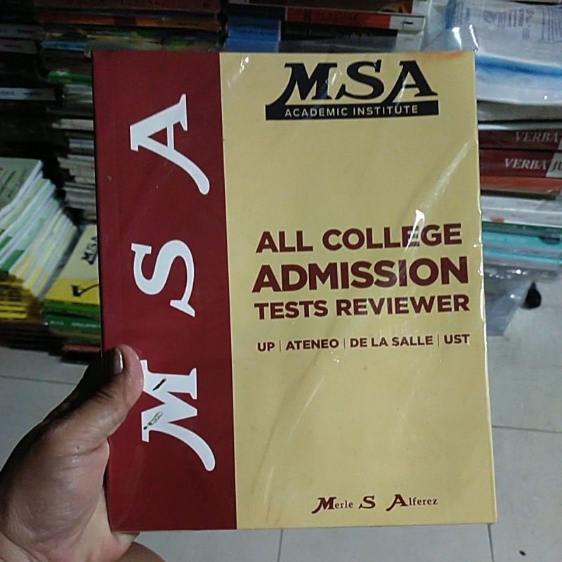 MSA All College Admission Tests Reviewer UP ATENEO DE LA SALLE UST ...