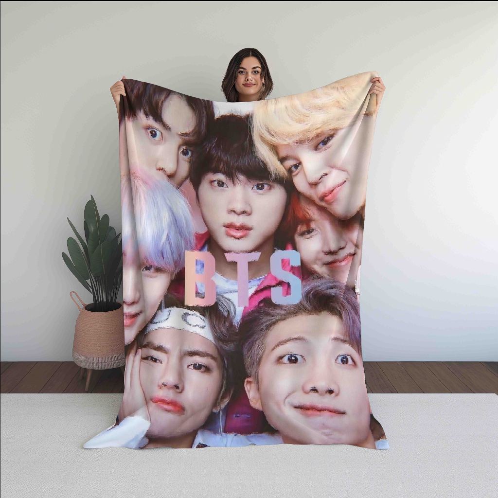 BTS blanket, pop icon, BTS Army, blanket, soft blanket size 150cm X ...