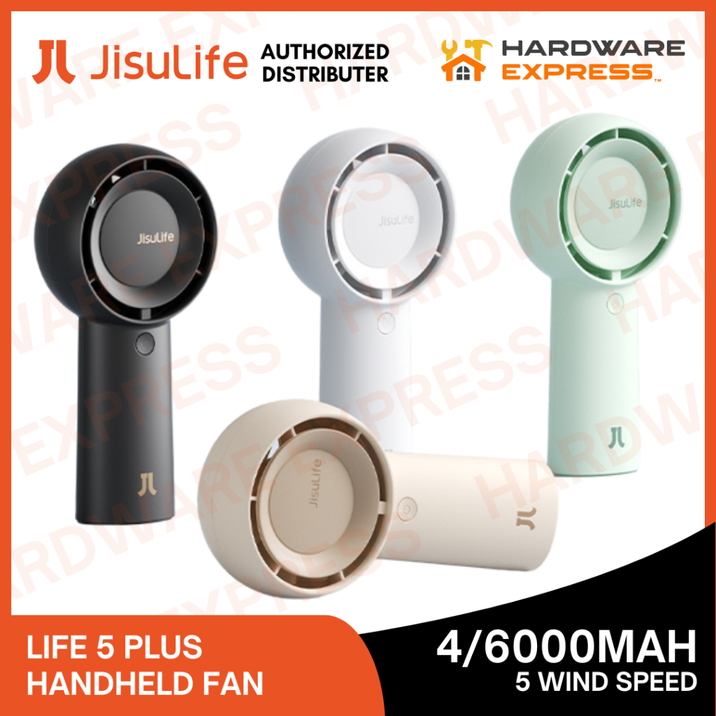 JisuLife LIFE 5 Plus Handheld Fan 4000mAh / 6000mAh | Shopee Philippines