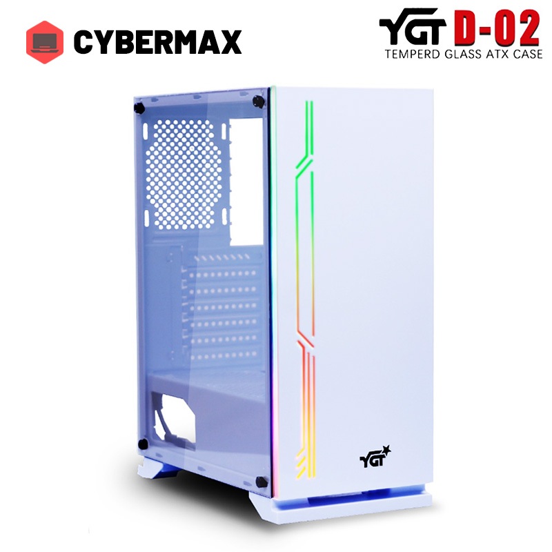 YGT ATX D02 PC Case With Tempered Glass MATX Computer Case Desktop ...