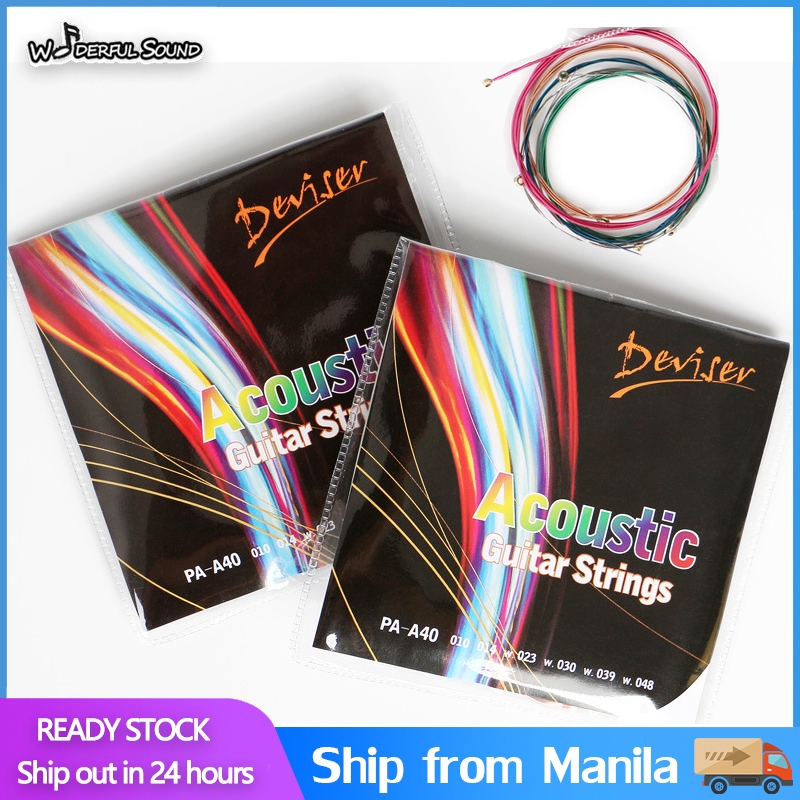 Guitar Strings 6Pcs/Set Acoustic Guitar String Set Phosphor Bronze ...