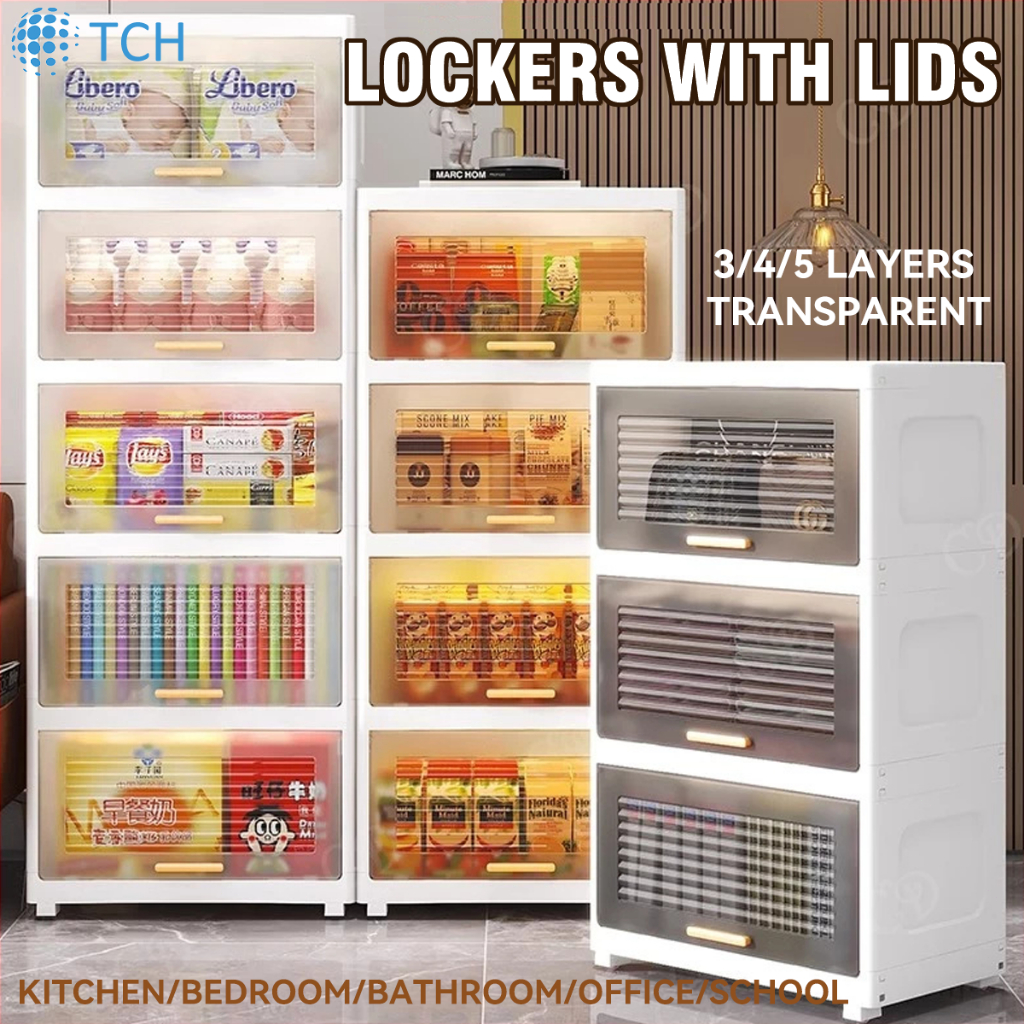 Pull-out bedroom/kitchen/bathroom Locker Chest Storage Cabinet With lid ...