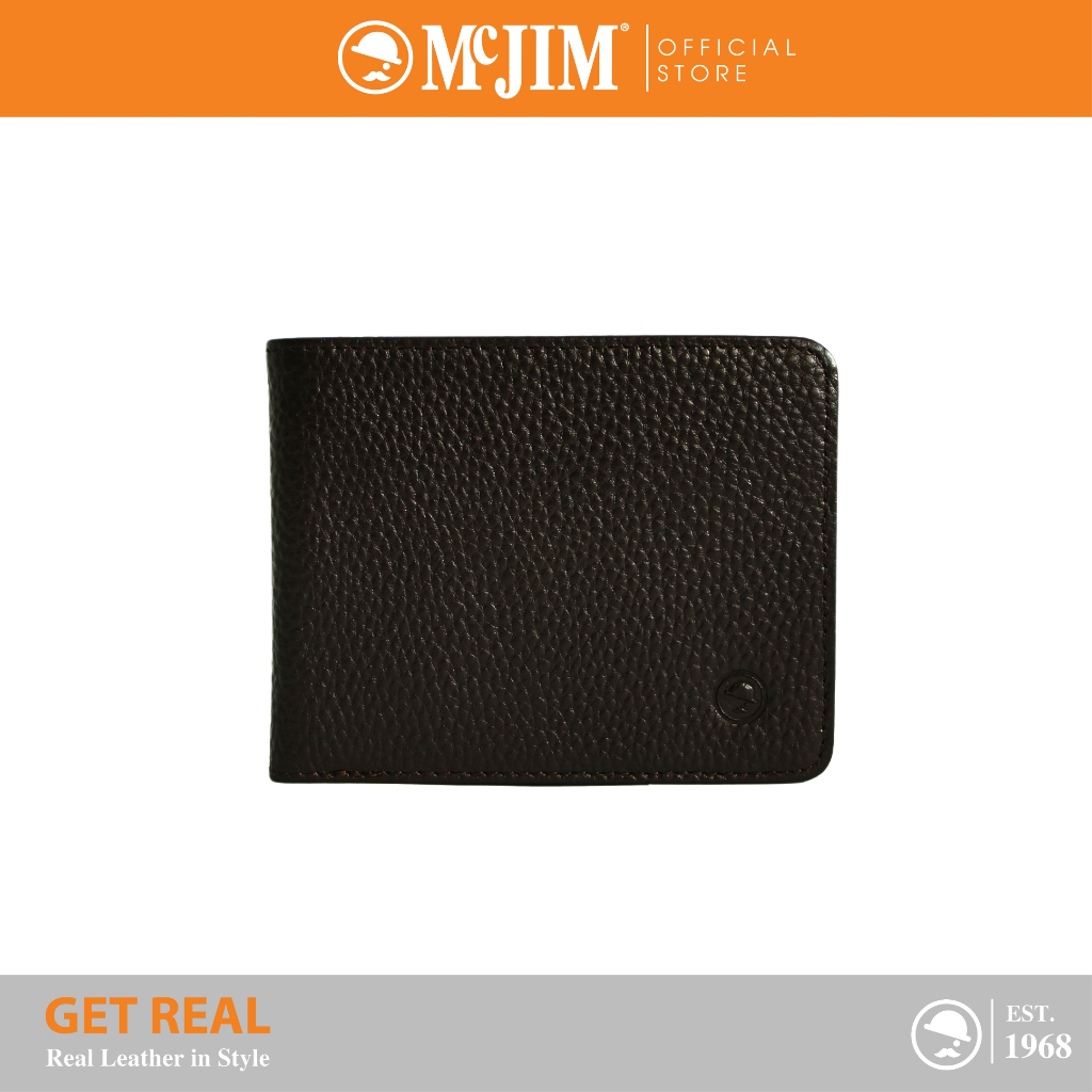 Mc Jim Leather Billfold Wallet (Genuine Leather) | Shopee Philippines