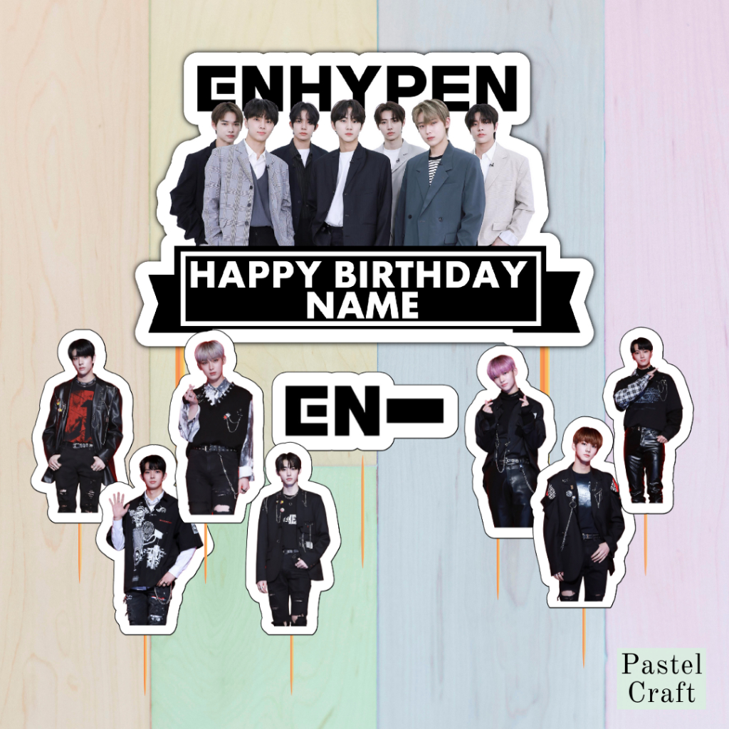 Enhypen Customized Cake Topper for Birthday Party / Events ...