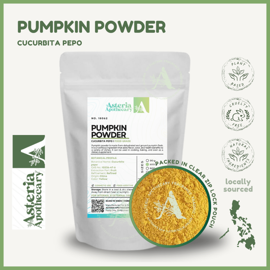 Pumpkin Powder Extract 30g & 100g - Asteria Apothecary | Shopee Philippines