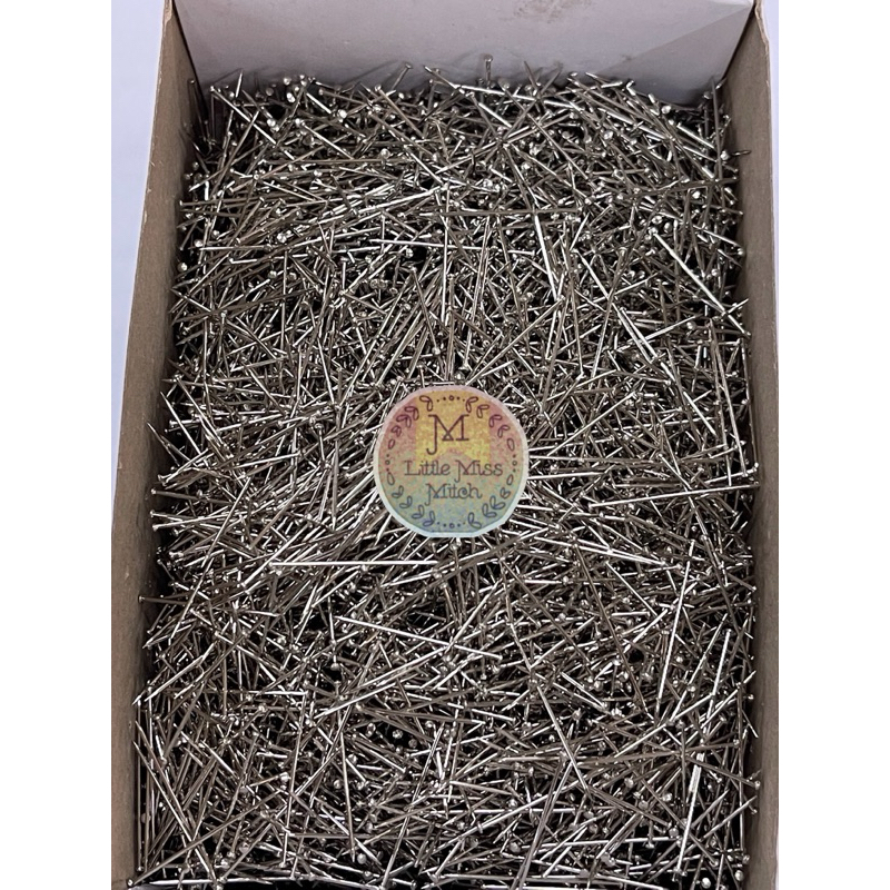 Little Miss Mitch ROYAL CROWN SOLID HEADED STEEL PINS NICKEL PLATED 1 ...