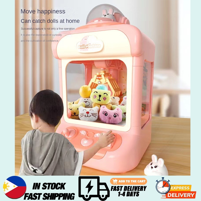 SPAFLYKO Mini Claw Machine Toys Crane Machine Clip Doll Machine Toys ...