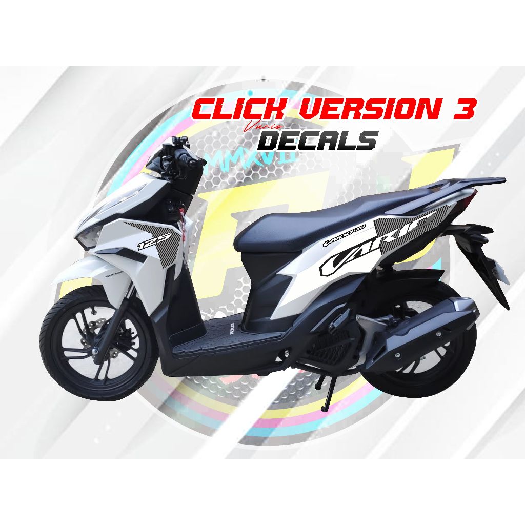 Honda Click Vario Version 3 Decals Sticker-High Quality | Shopee ...