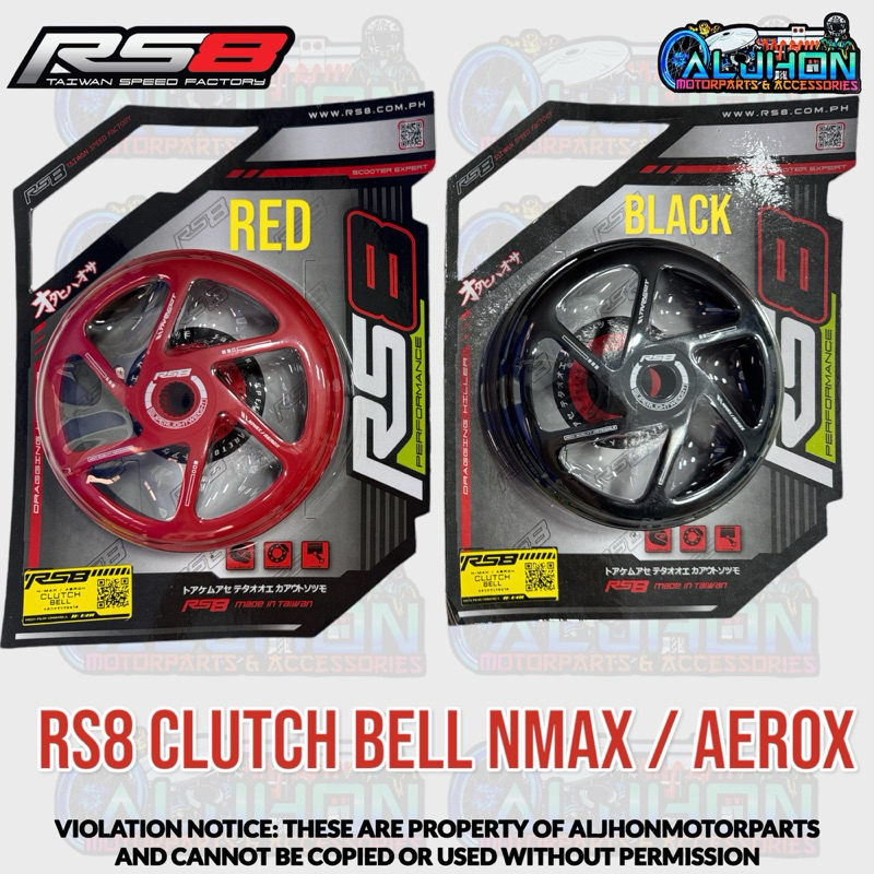NEW ! RS8 CLUTCH BELL NMAX / AEROX Red Taragsit Series | Shopee Philippines