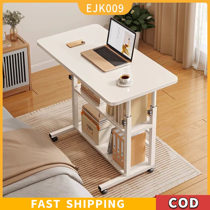 ⚡️COD⚡️Adjustable Portable Laptop Desk Mobile Bedside Table Movable ...