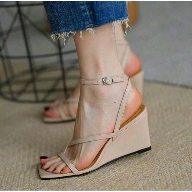 2 INCHES CONITA WEDGE STYLE HEEL WOMEN SANDALS | Shopee Philippines