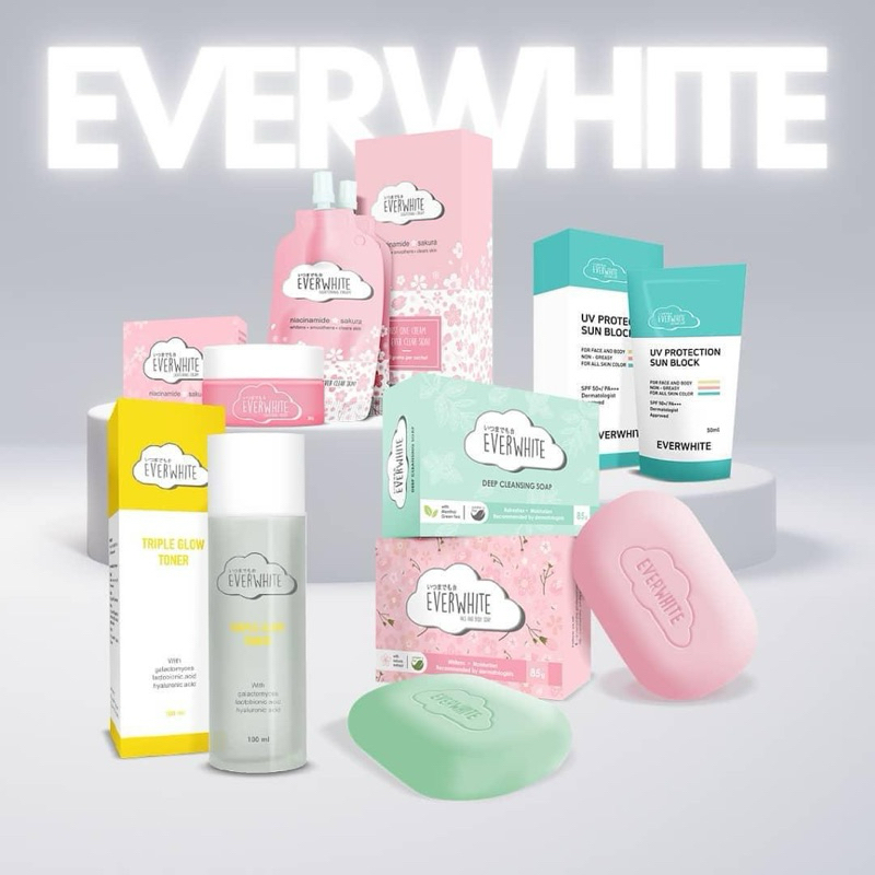 EVERWHITE SAKURA SOAP, DEEP CLEANSING SOAP, LIGHTENING CREAM | Shopee ...