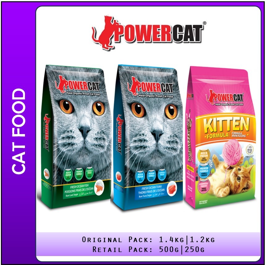 POWER CAT dry cat food kibble catfood Adult Ocean Fish, Tuna Fish ...