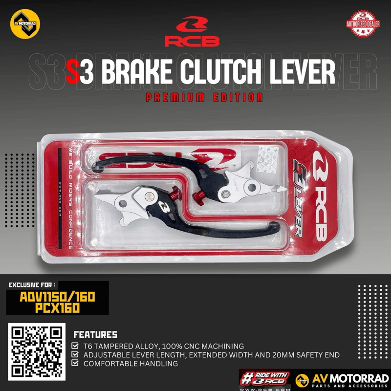 RCB S3 Brake Lever for Honda ADV 150/160 & PCX 160 | Shopee Philippines