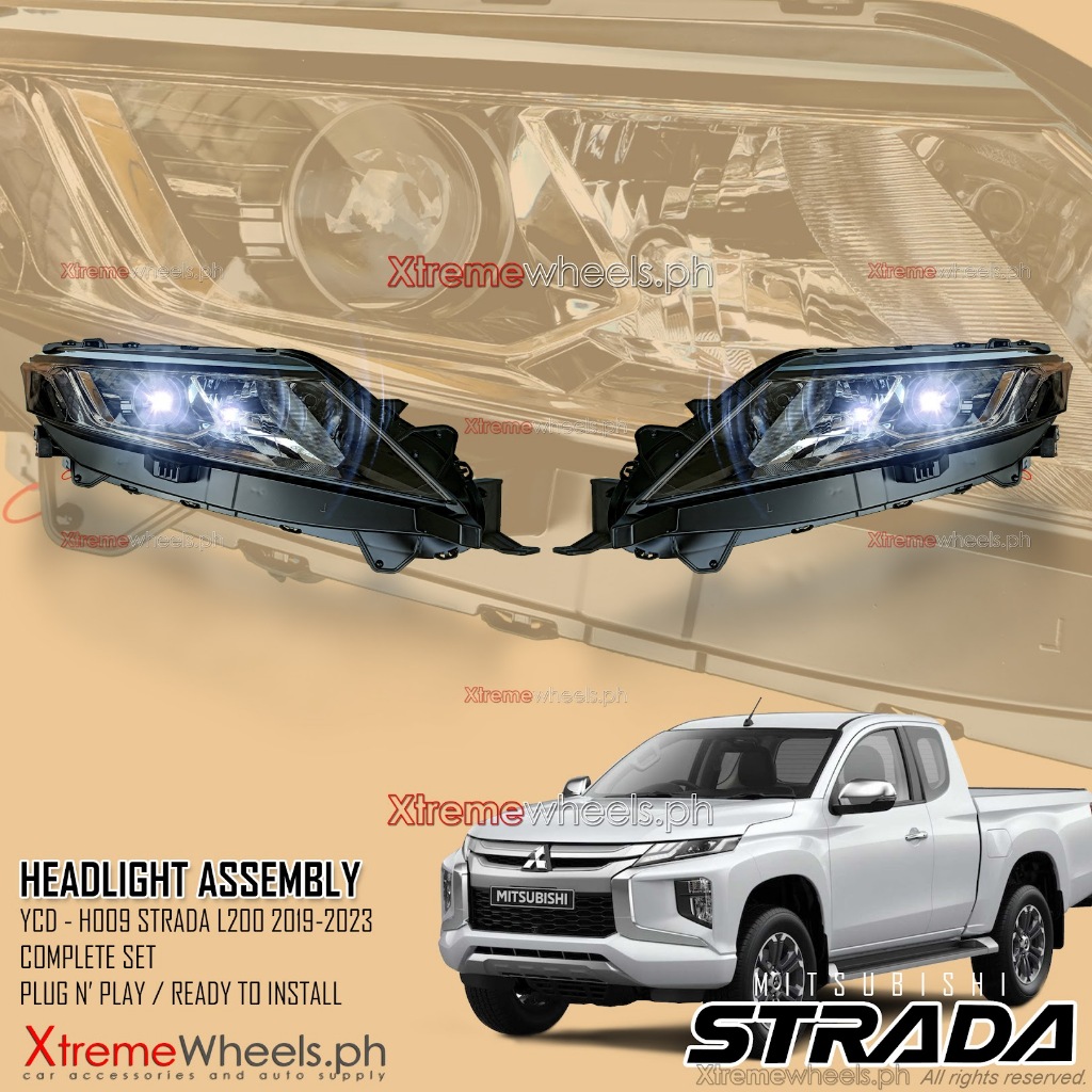 Mitsubishi Strada 2019-2023 Parts Head Light Assembly / Assemblies ...