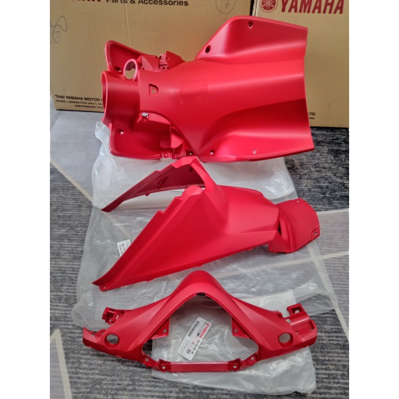 mio mx carb 125 red 5pcs set inner cover fairings (yamaha genuine 33s ...