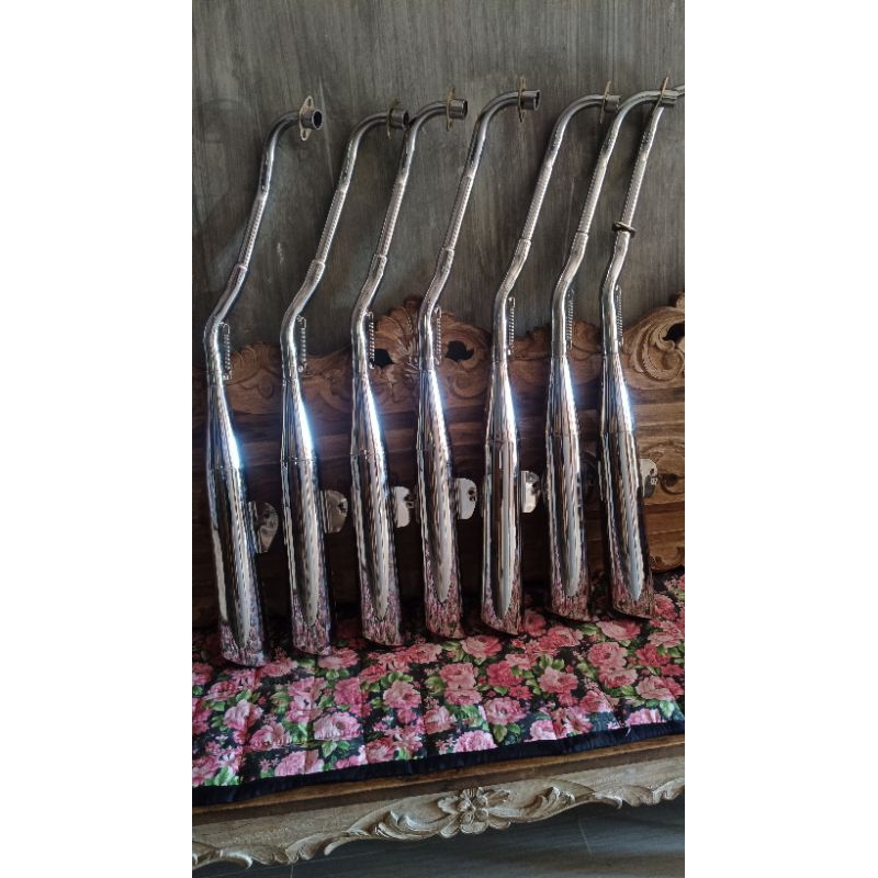 Stainless Stock Pipe/ Chicken Pipe for WAVE100( WALANG TATAK) | Shopee ...