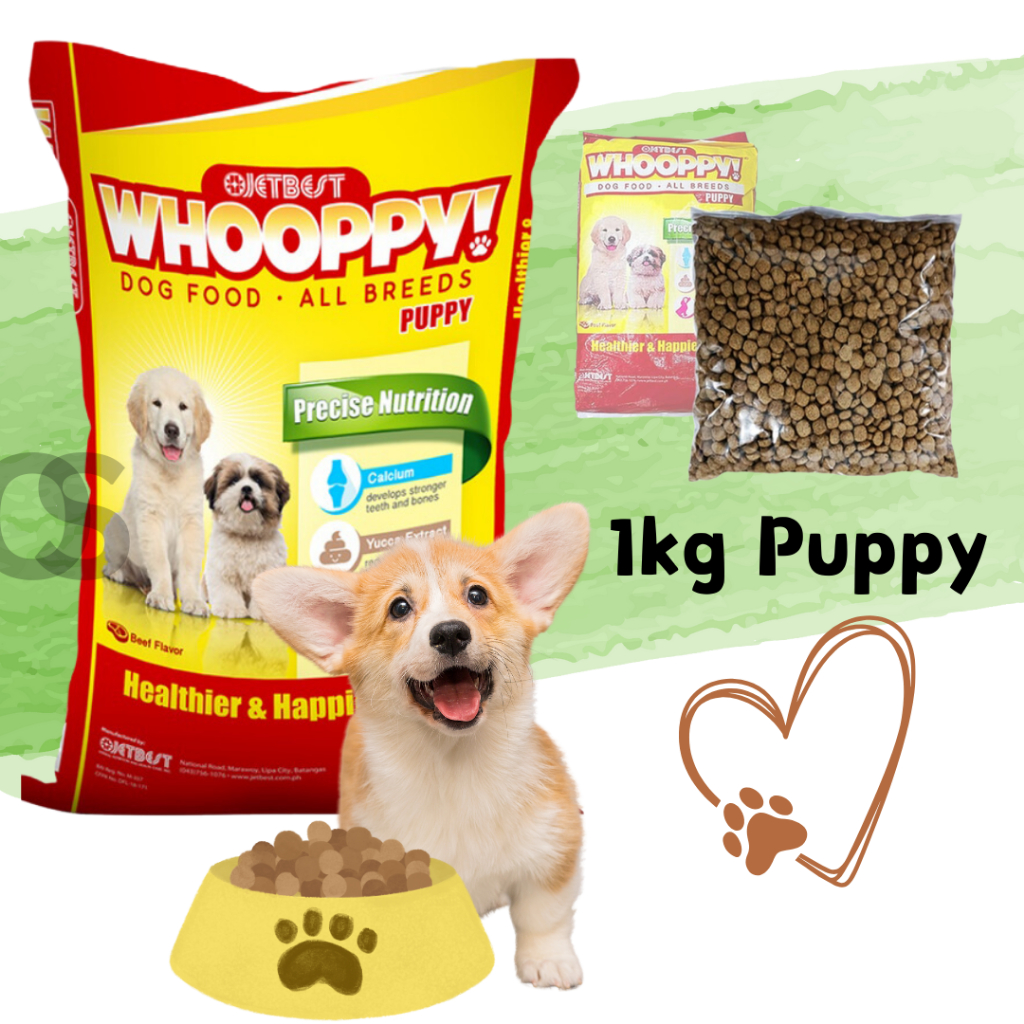 FIPRO-Whooppy Dog Food Puppy 1kg (for all breeds) with Yucca Extract ...