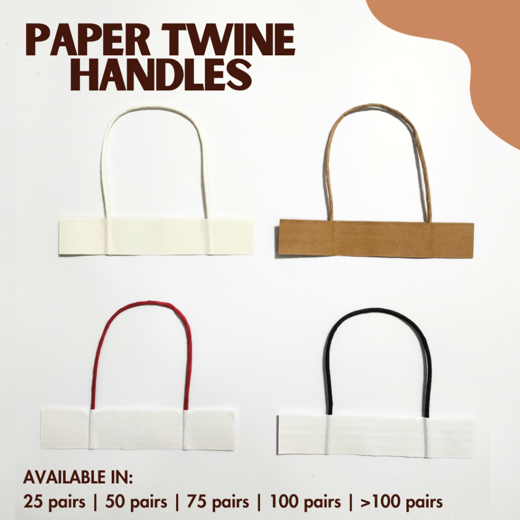 Paper Twine Handle for Paper bag from 25 to 100 pairs (200 pcs ...